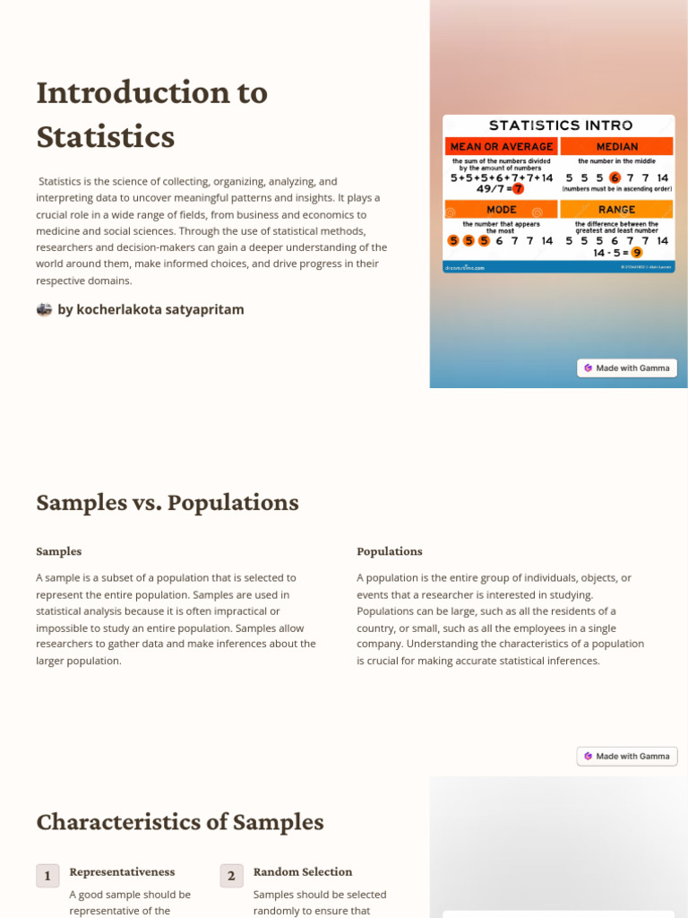 Introduction-to-Statistics | PDF