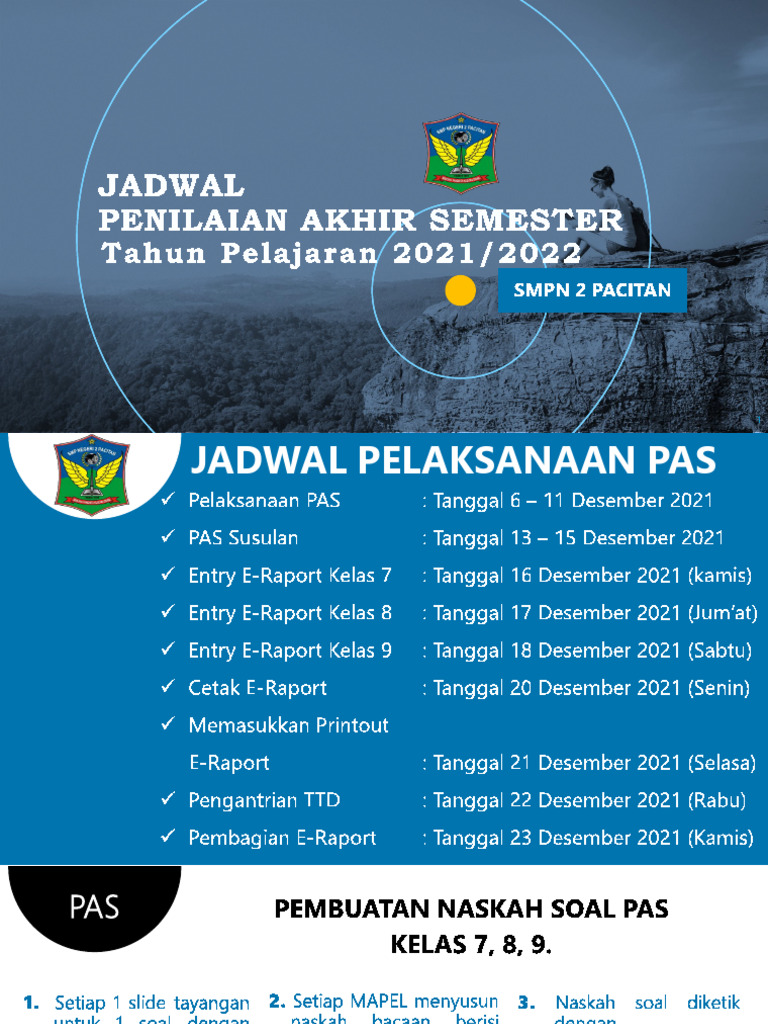 Jadwal Pas - Rapat 2021. | PDF