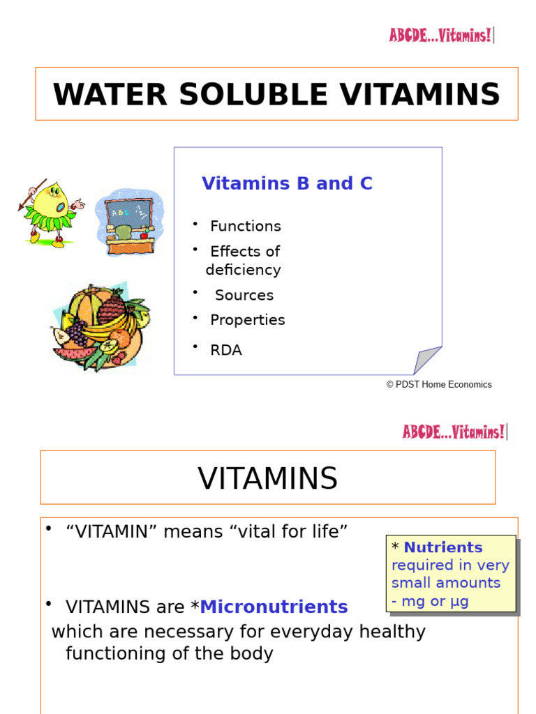11 Water Soluble Vitamins | PDF