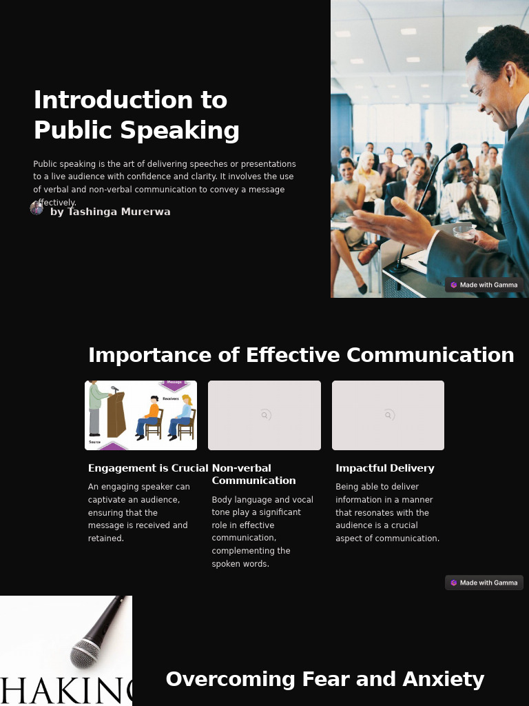 Introduction To Public Speaking | PDF