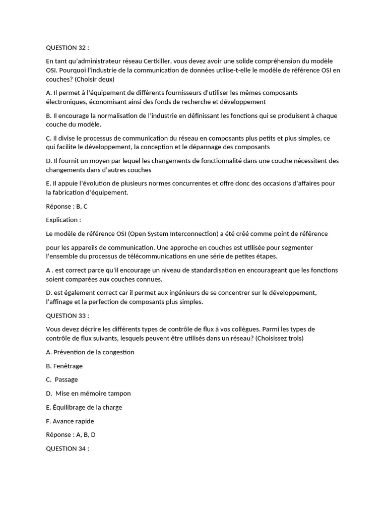 QCM CCNA Partie 9 | PDF