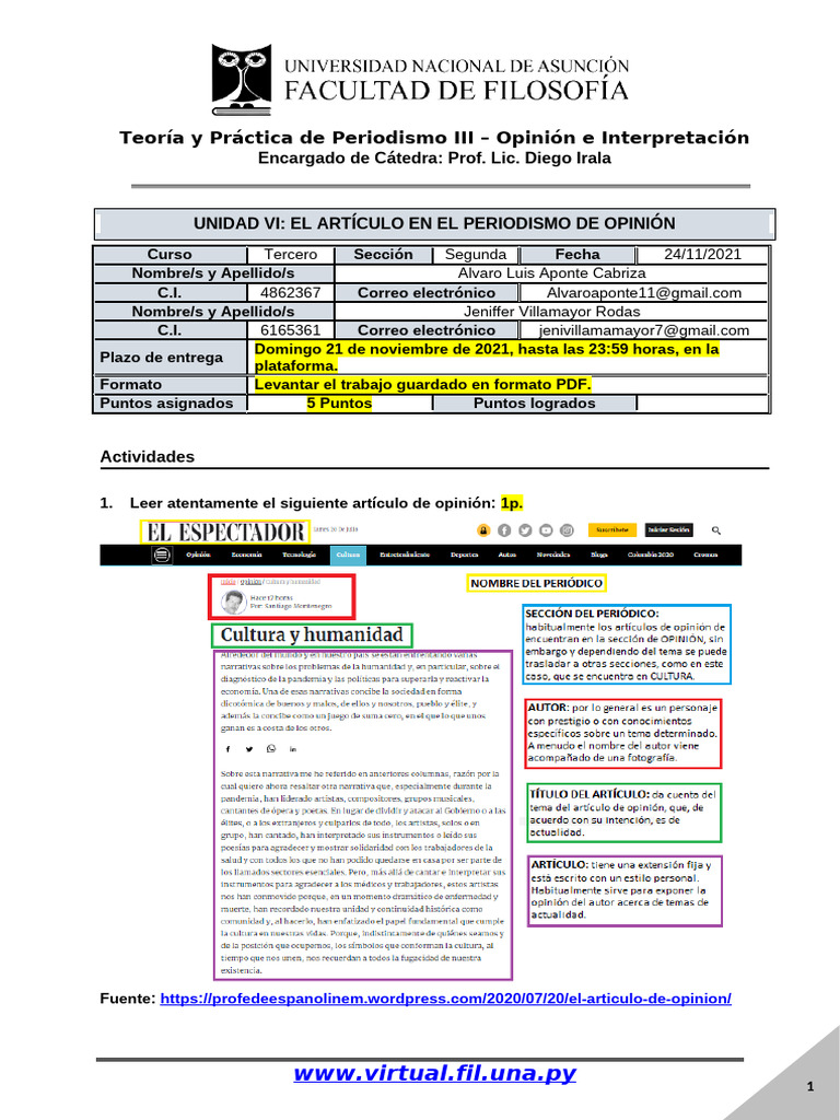 Alvaro Aponte Tarea1 UnidadVI | PDF