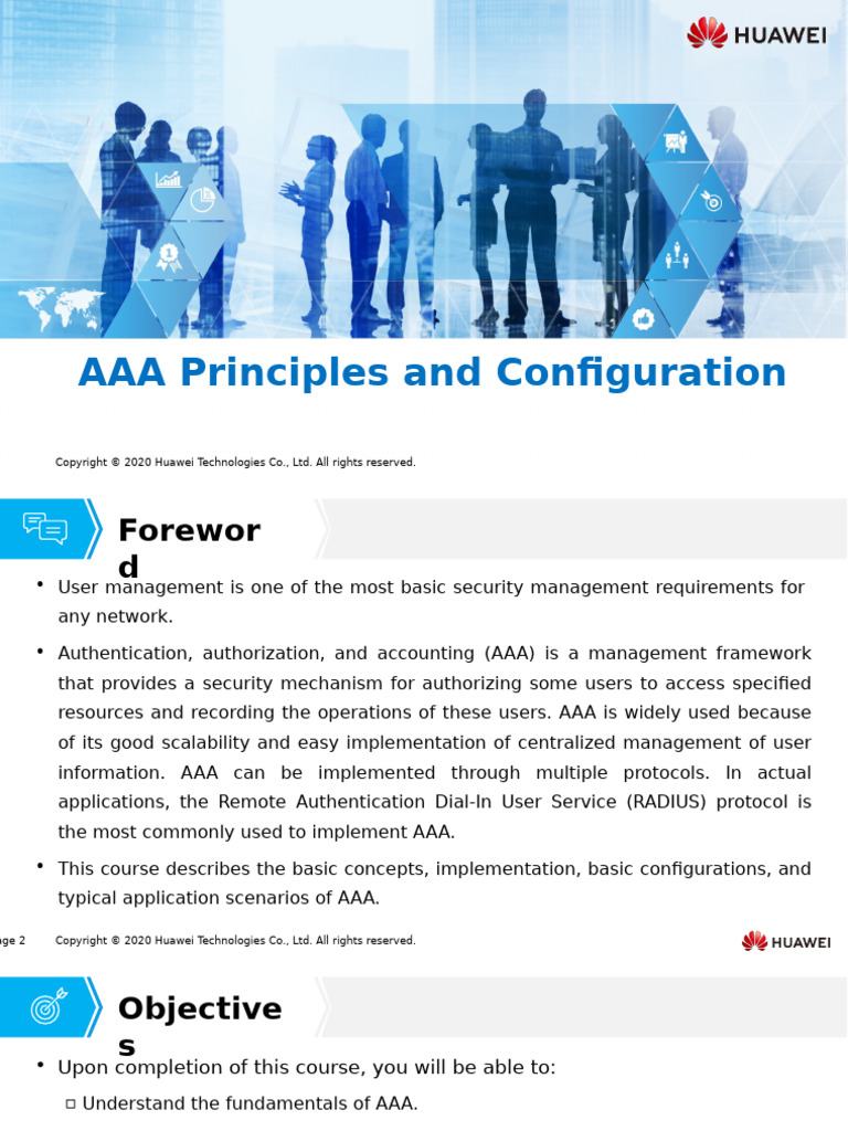 13 AAA Principles and Configuration | PDF | Radius | Computing