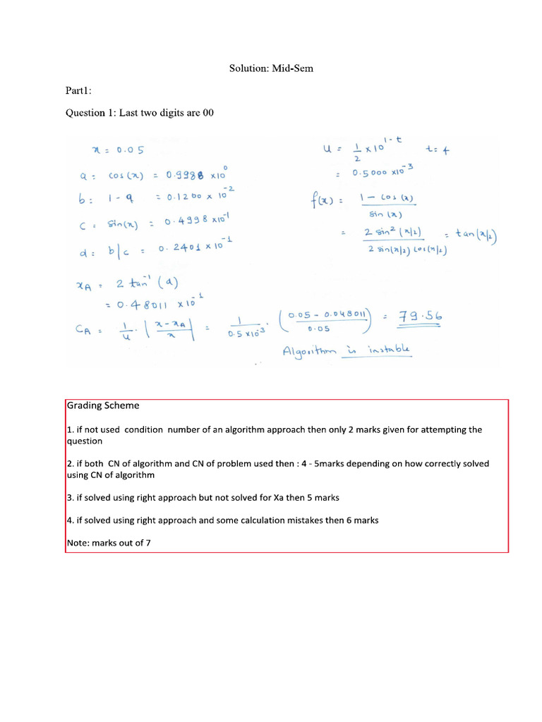 ESO208A - Mid Sem Solution | PDF