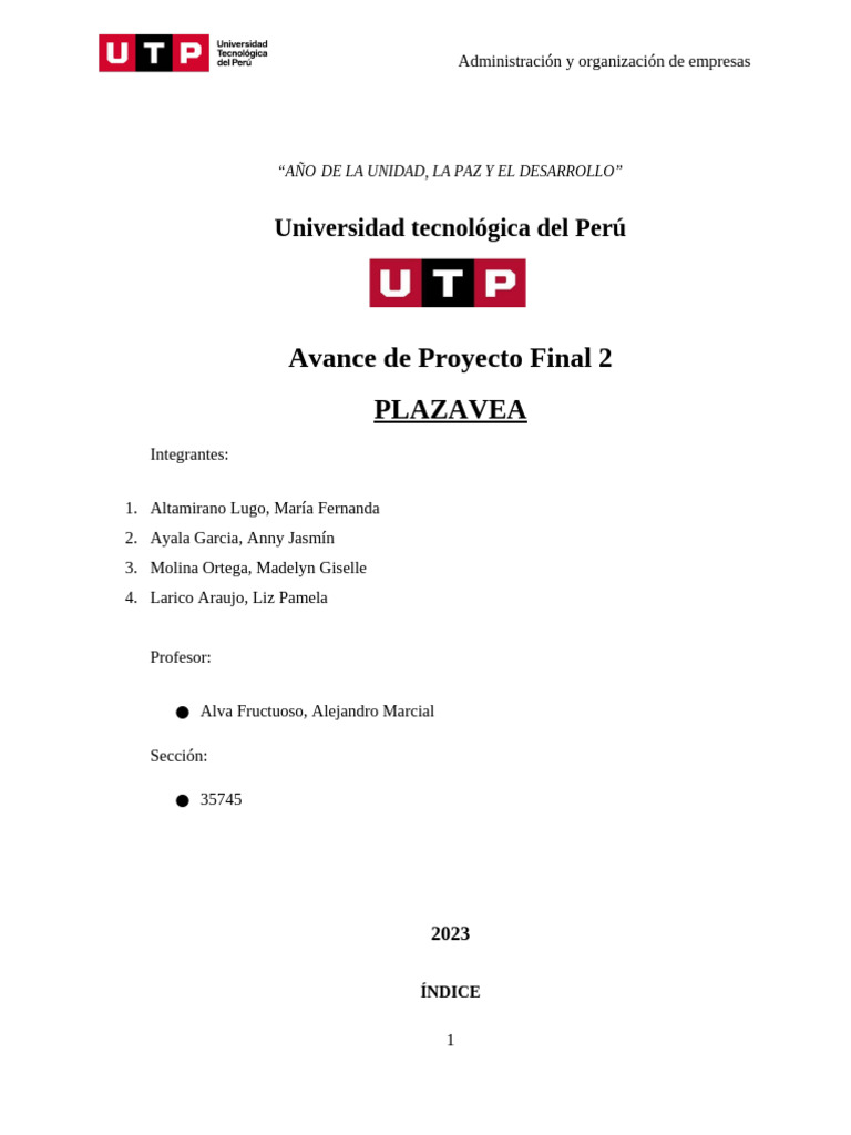 AVANCE 3 - Administracion | PDF