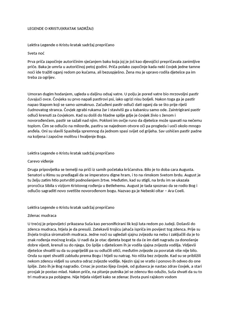 Legende o Kristu | PDF