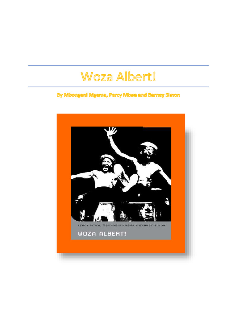 Woza Albert! Study Guide 2024 | PDF