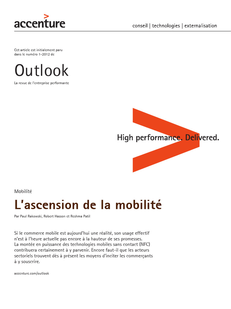 Accenture Outlook Upward Mobility | PDF