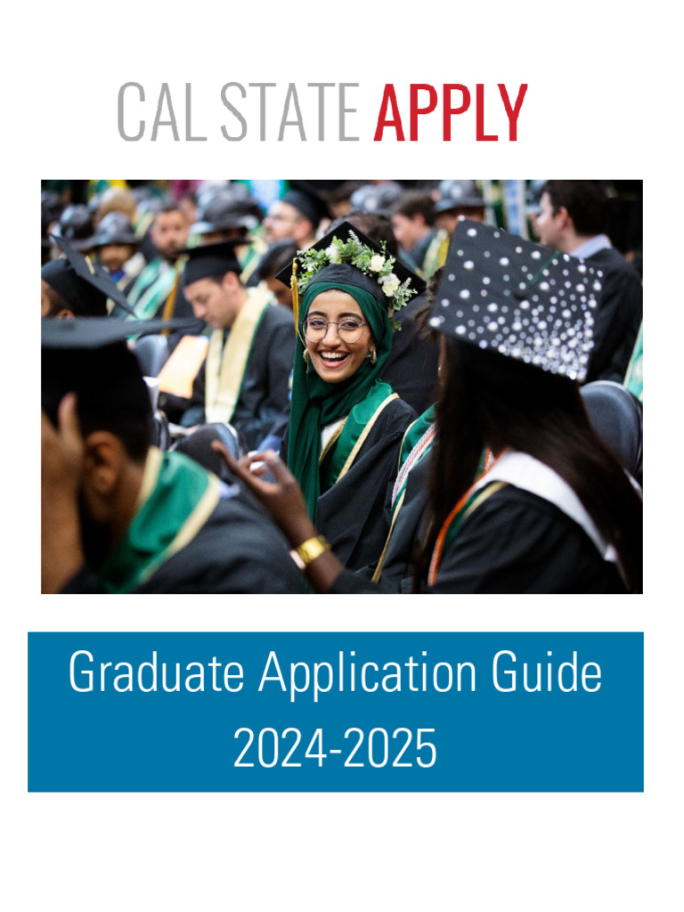 Cal State Apply 2024-25 Graduate Application Guide | PDF