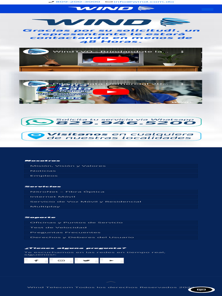 Gracias Por Su Solicitud! - Wind | PDF