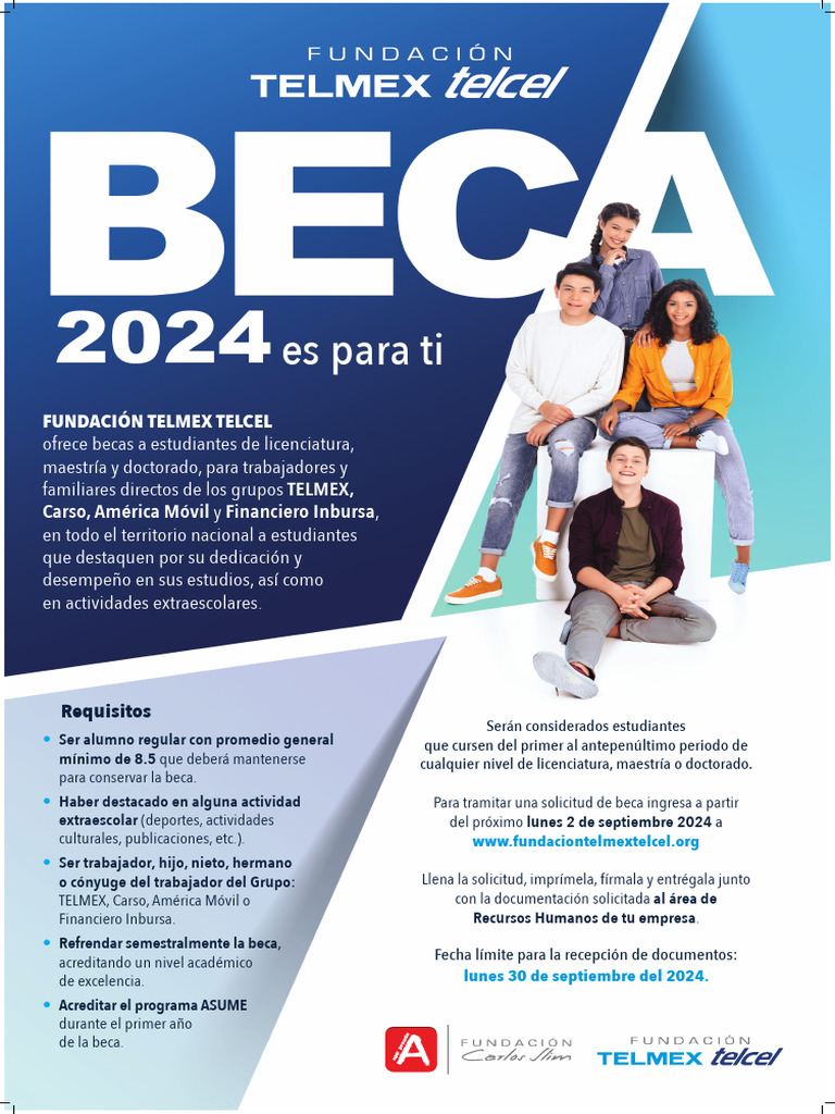 Beca Fundacion Telmex Telcel 2024 Ok Imp | PDF