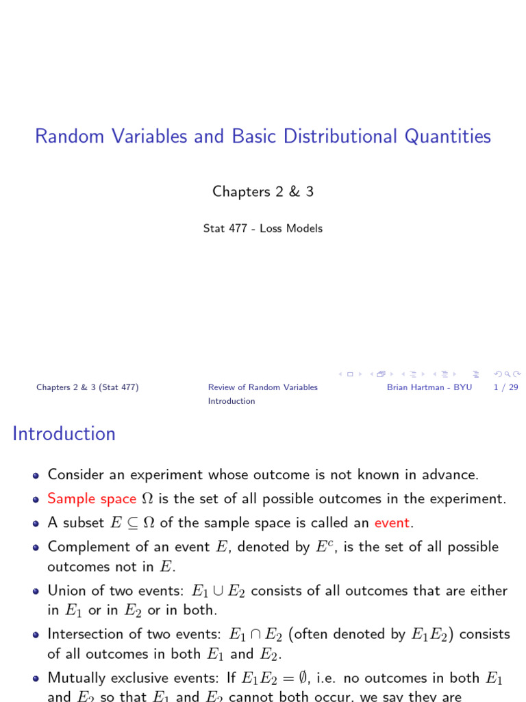 Stat477 Lecture1 | PDF