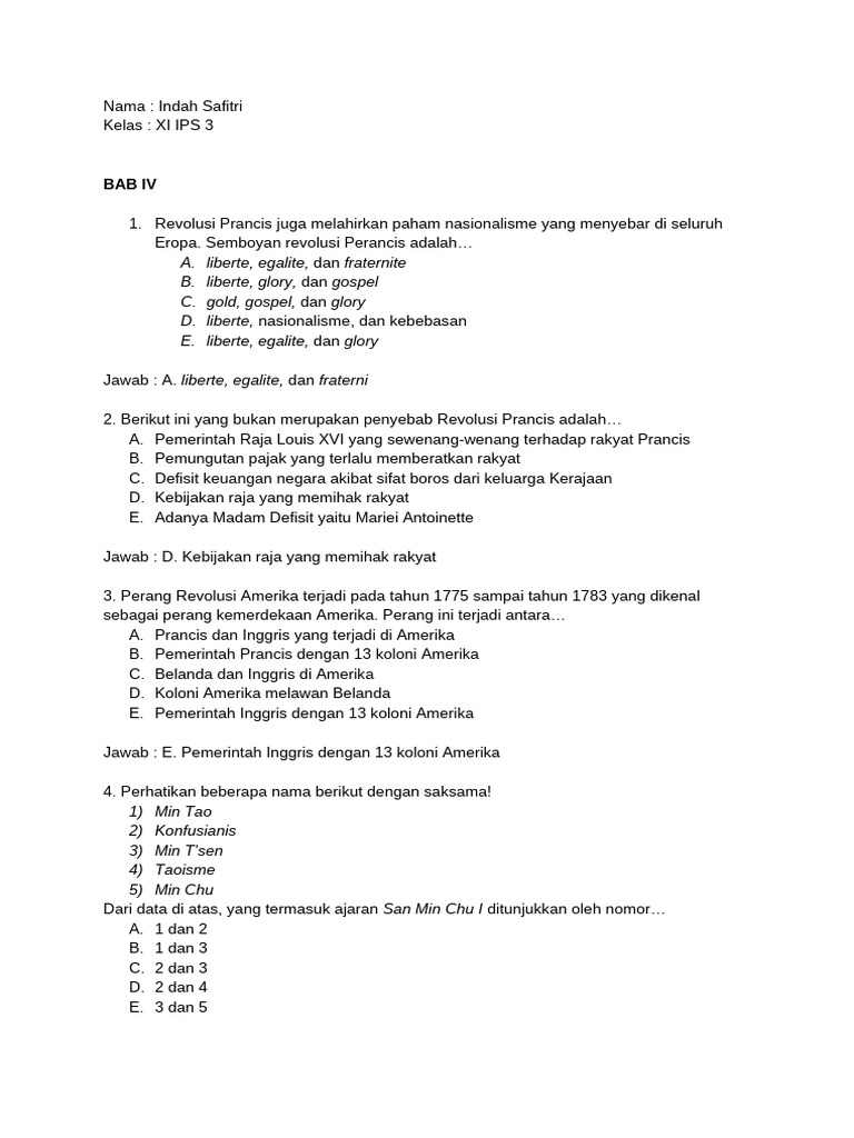 Sejarah Peminatan Indah Safitri | PDF