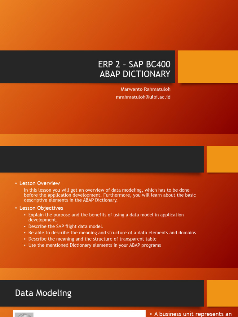 03 SAP BC400 - ABAP Dictionary | PDF