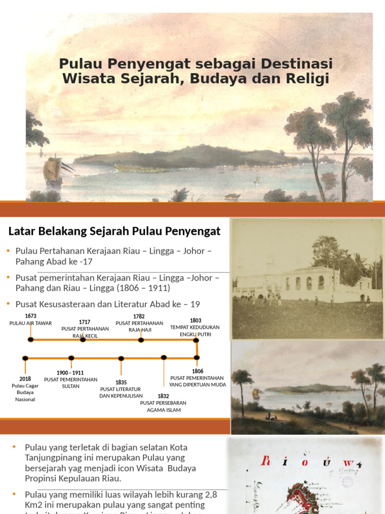 Pulau Penyengat Sebagai Destinasi Wisata Sejarah | PDF