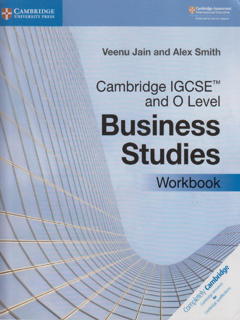 Cambridge IGCSE and O Level Business Studies Workbook | PDF