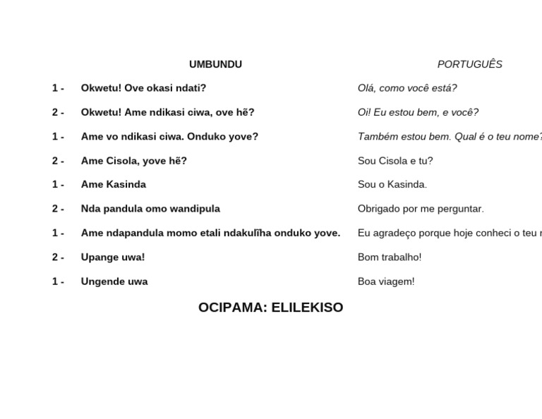 Diálogo Informal | PDF