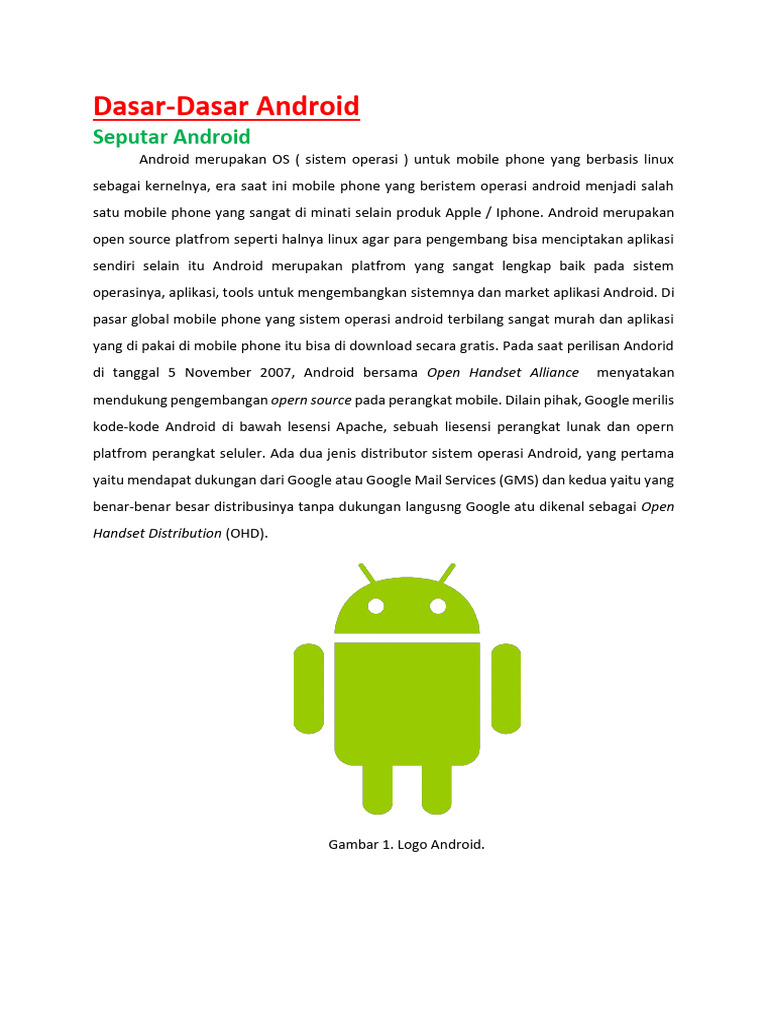 Dasar-Dasar Android (API 26) | PDF