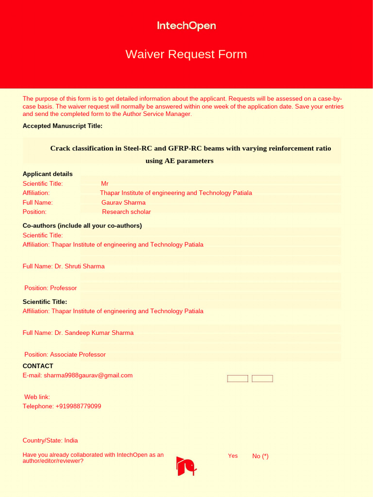 Waiver Request Form | PDF