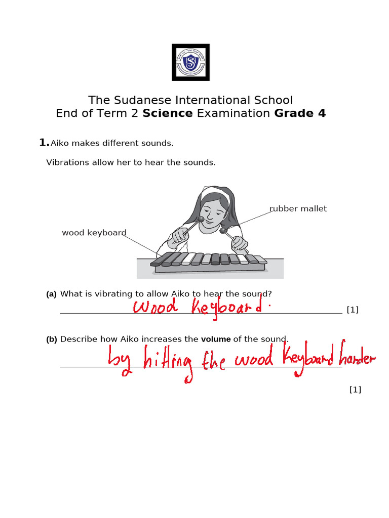 Term 2 Science Exam Grade 4 | PDF