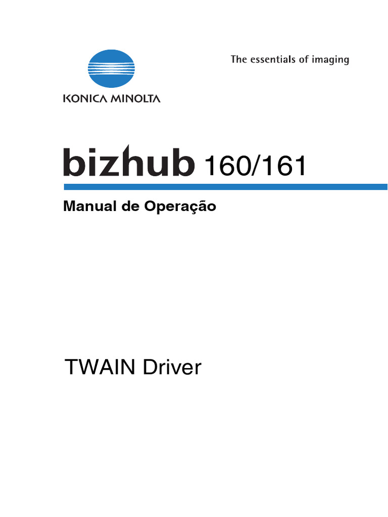 Bizhub 160 161 Twain Um PT 2.1.1 | PDF
