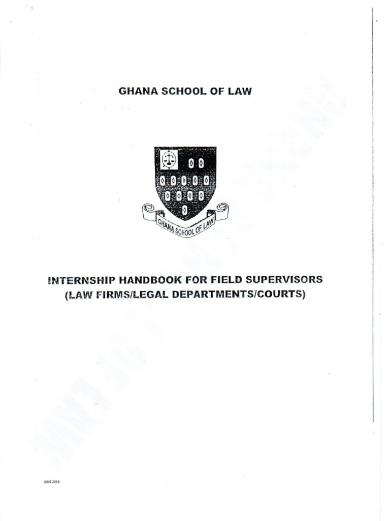 Internship Handbook | PDF