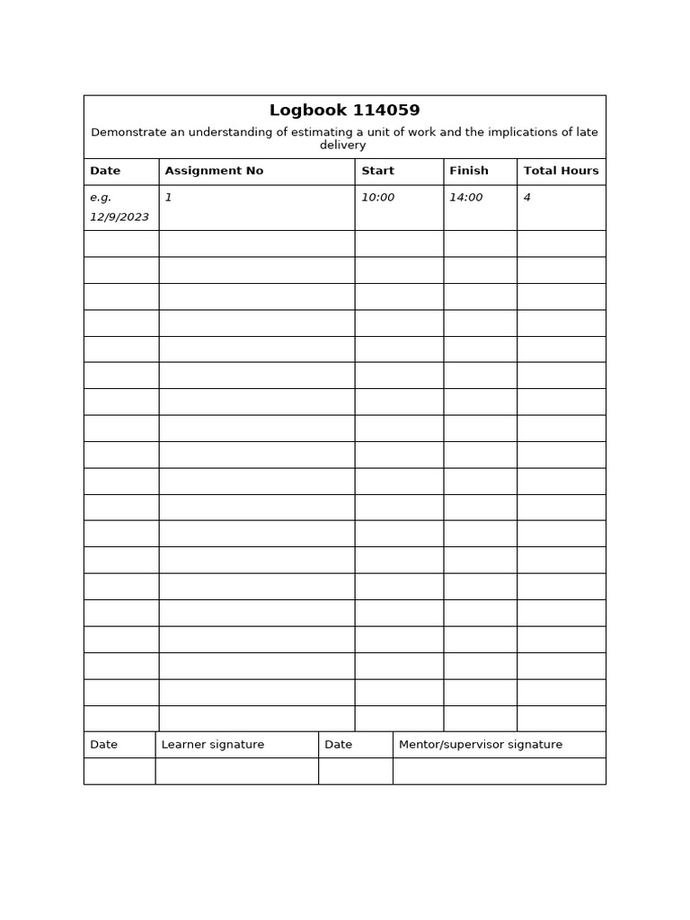 Logbook - Module 1 | PDF