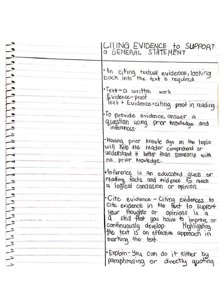 using evidence to support (1) | PDF