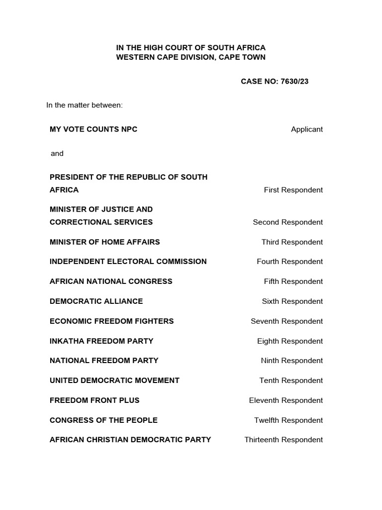 Supplementary Affidavit Incl Annexes 07062024 | PDF