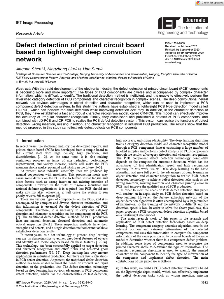 Iet Image Processing 2021 Shen Defect Detection Of Printed