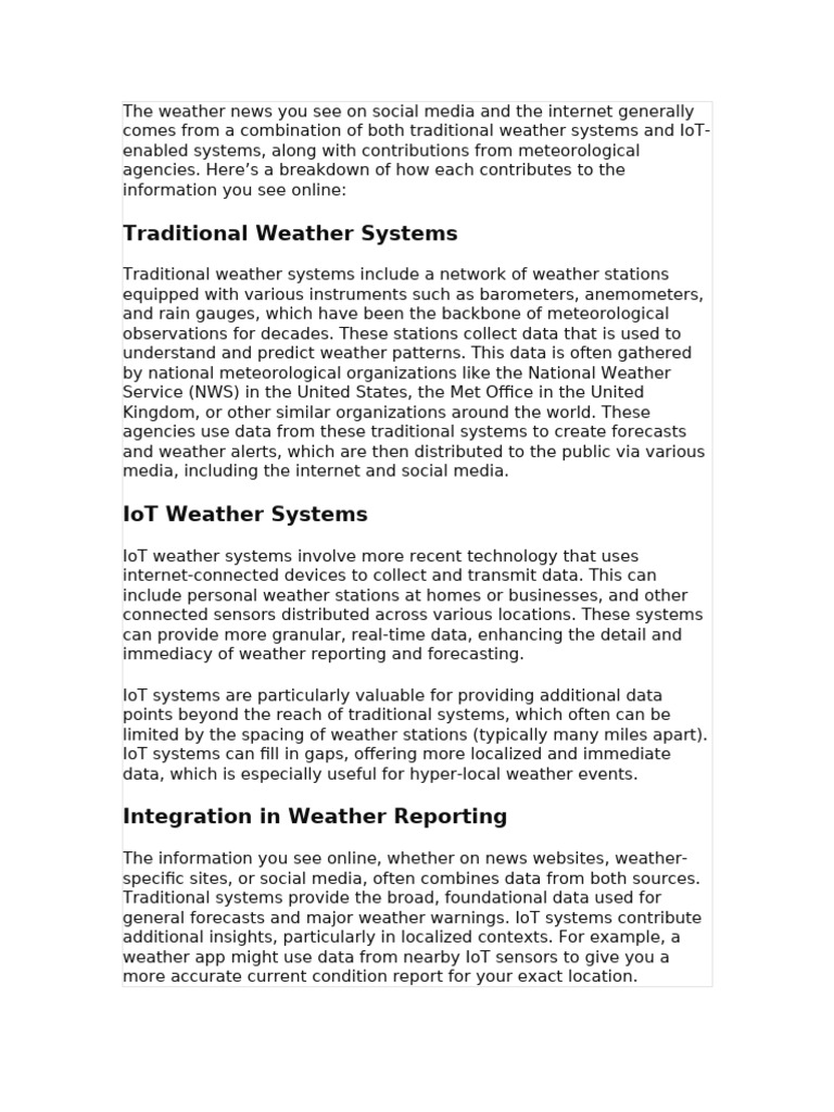 The Weather News You See On Social Media and The Internet Generally ...