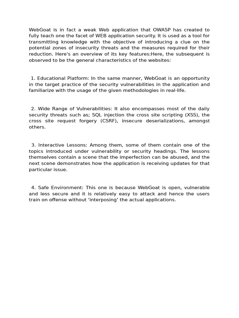 Webgoat | PDF