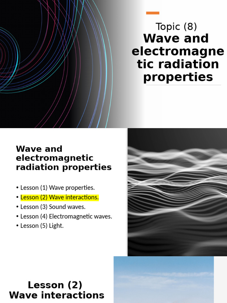 Topic 8 Lesson 2 (Wave Interactions) | PDF