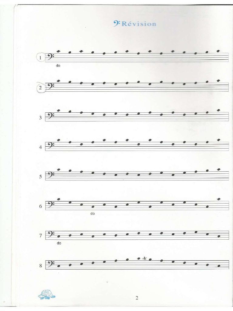 Méthode solfège débutant page 2 | PDF