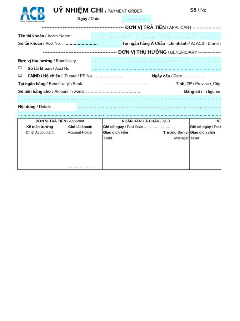 Form Unc Acb | PDF