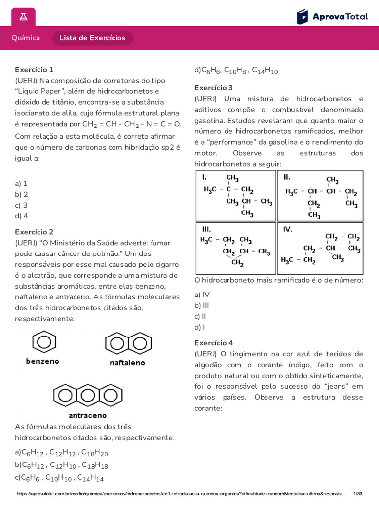 Exercícios (1) | PDF