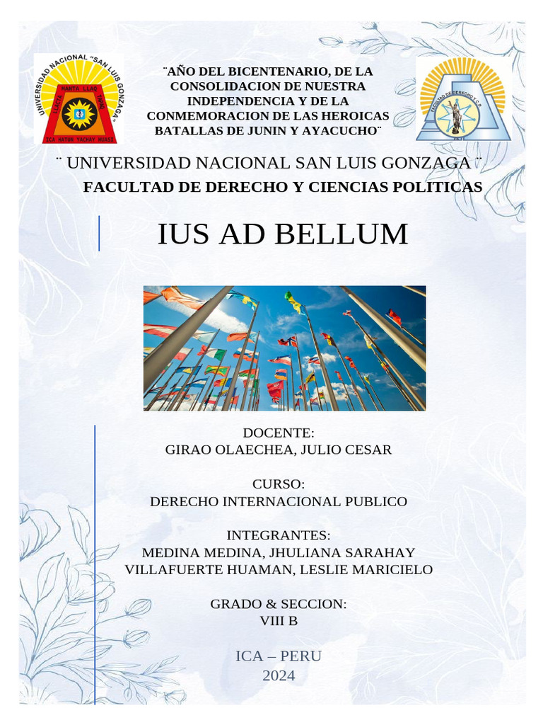 Ius Ad Bellum DIP | PDF