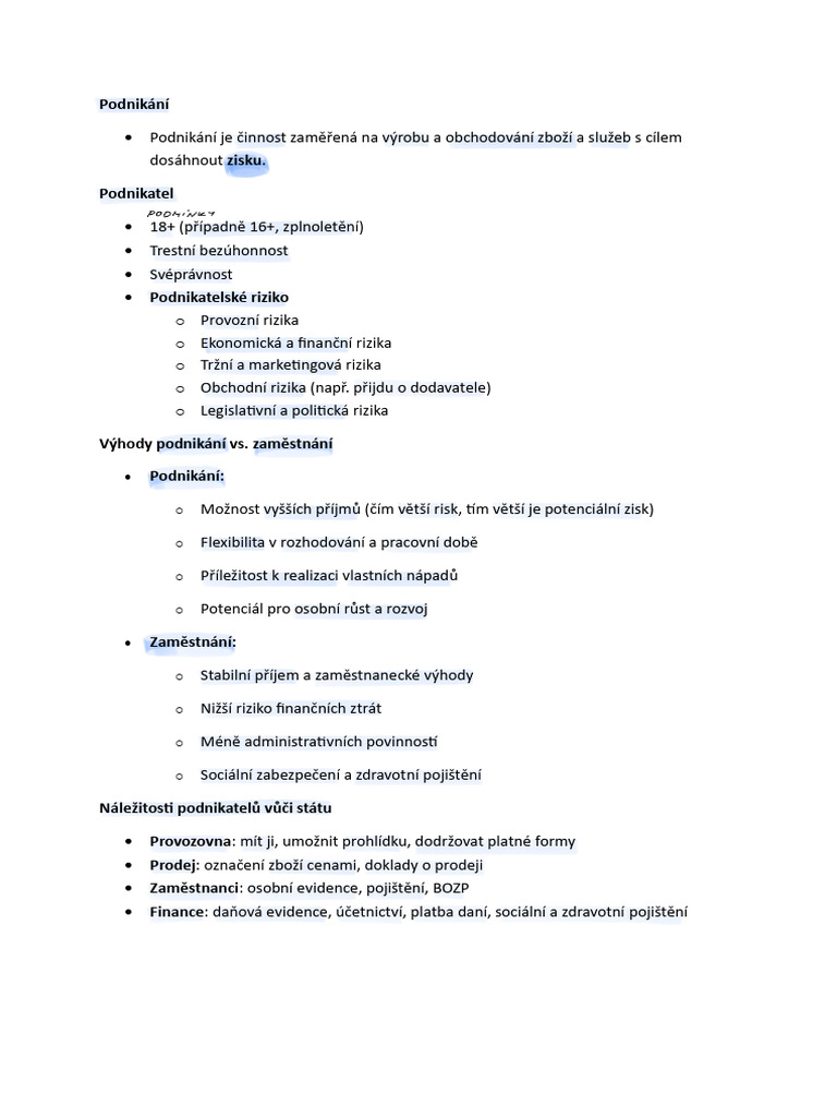 13) Podniková Ekonomika | PDF