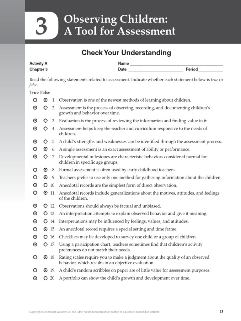 CH 3 Check Your Understanding | PDF