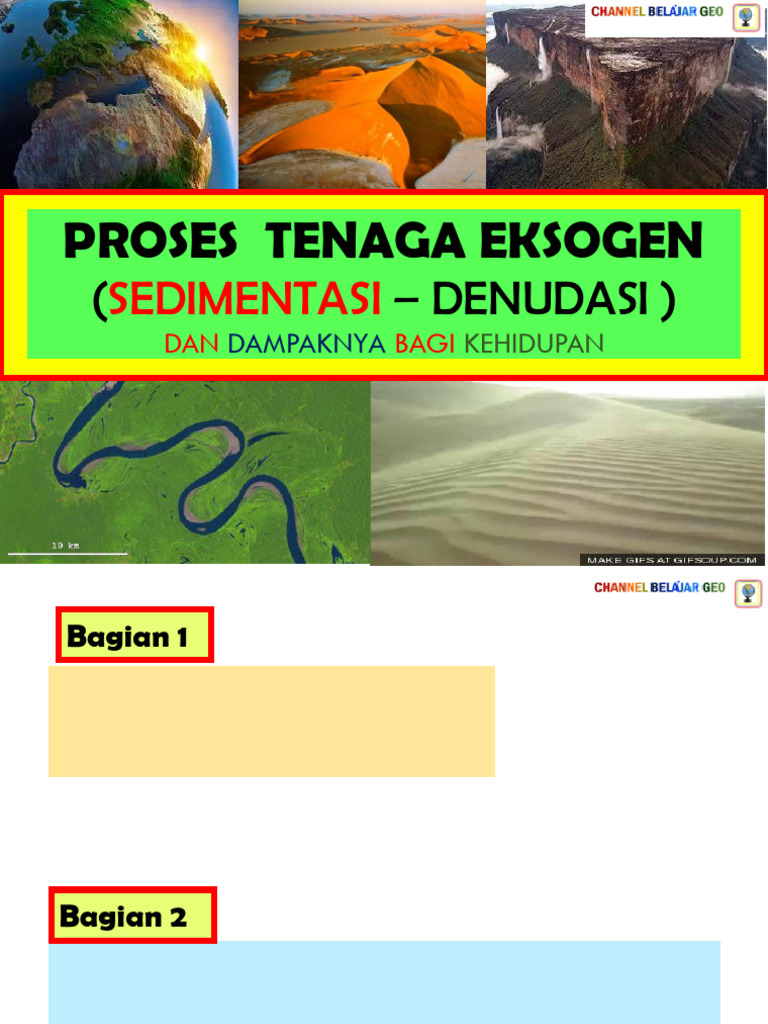 Proses Tenaga Eksogen (Sedimentasi Dan Denudasi) | PDF