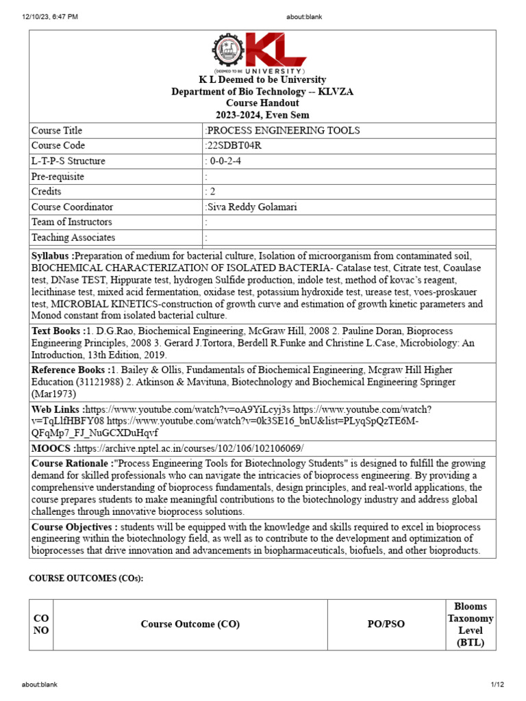 Process Engineering Tools | PDF