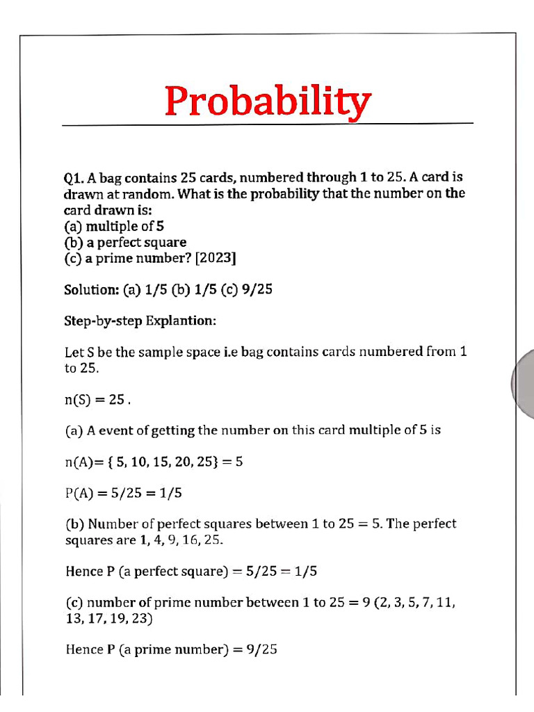 Probability | PDF