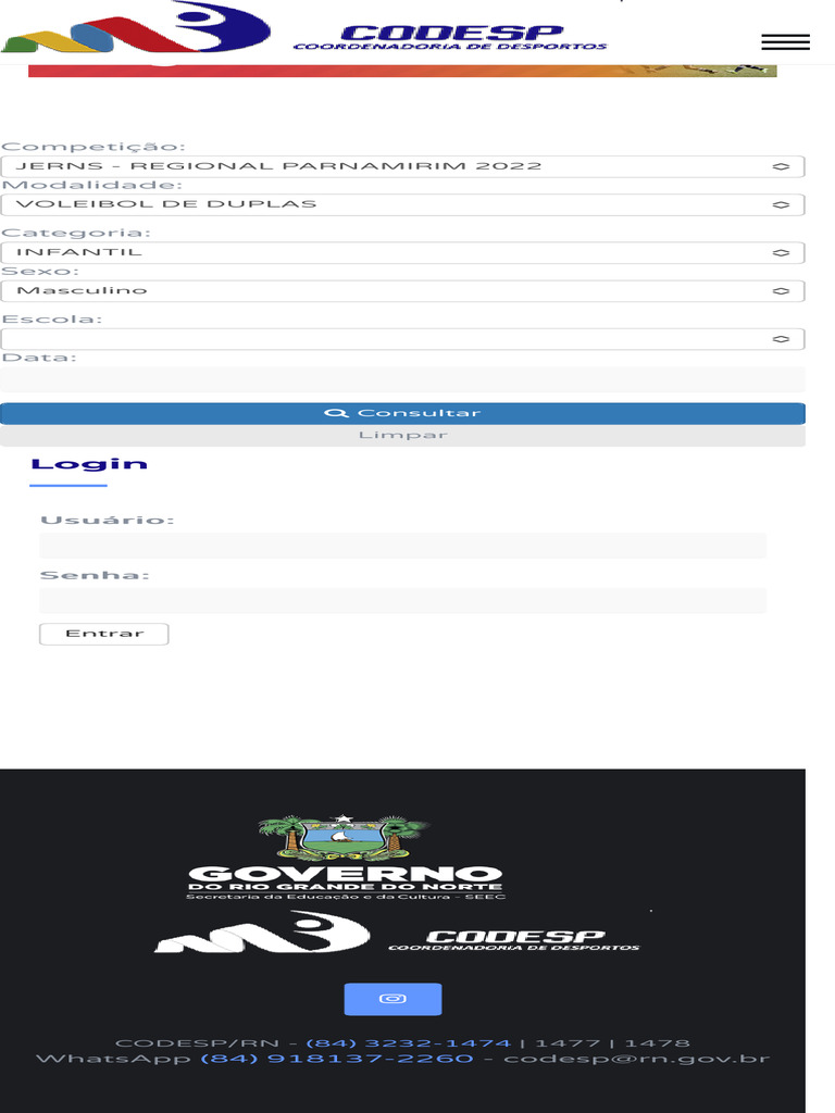CODESP RN - Secretaria Da Educação e Da Cultura | PDF