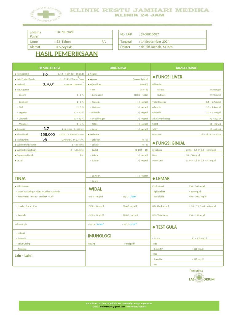 Hasil Lab | PDF