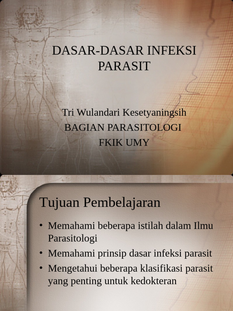 Dasar-Dasar Infeksi Parasit 2024 | PDF