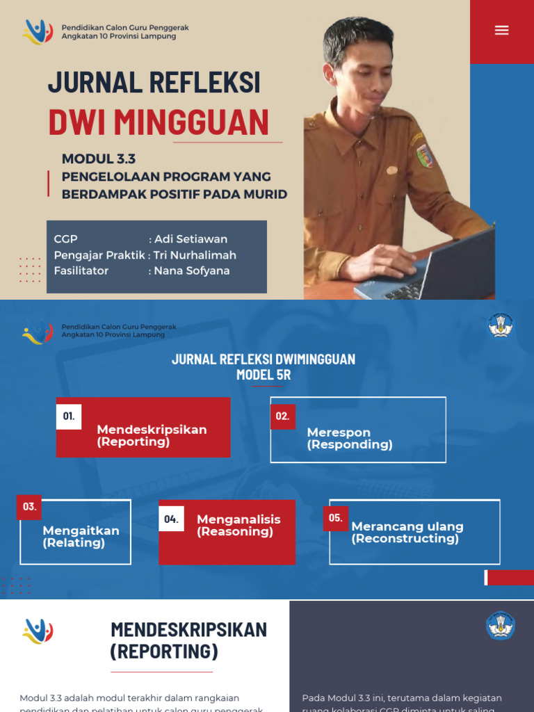 Jurnal Refleksi Dwimingguan Modul 3.3 Pengelolaan Program Yang Berdampak Positif Pada Murid ...