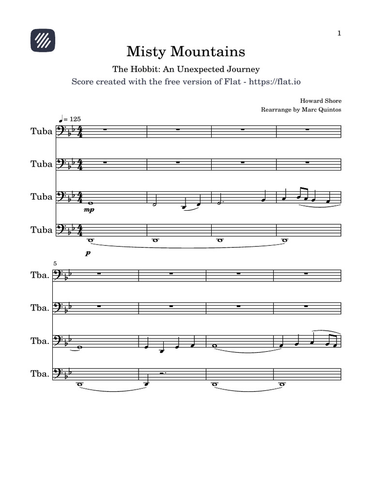 Misty Mountains | PDF