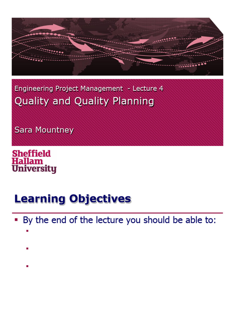L04 Quality Planning | PDF