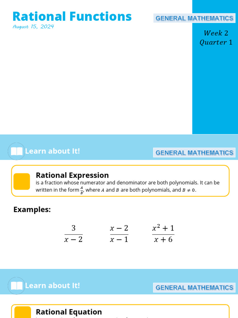 PPT-W2Q1-Rational-Functions (1) | PDF