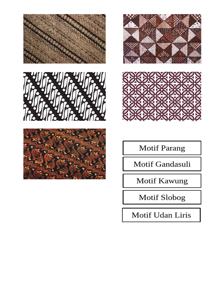 Motif Batik Gunting | PDF
